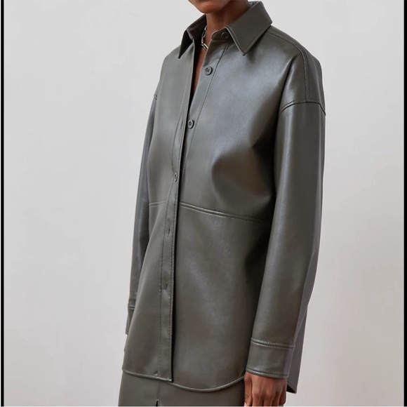 Babaton | Jackets & Coats | Aritzia Babaton Pellie Shirt Jacket Smokey ...